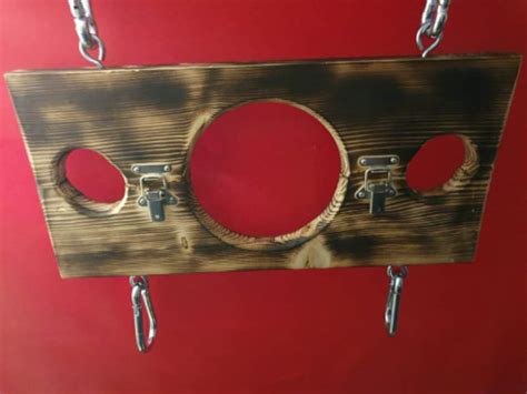 Wooden BDSM Restraint Stockade Pillory Handcuff Etsy