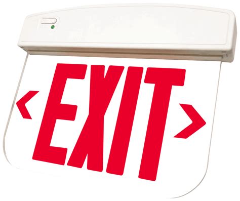 Double Sided Thermoplastic Edge Lit Exit Sign Save 10 Online
