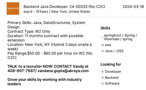 Vandy Gupta On Linkedin Backendjavadeveloper Newyork Newyork