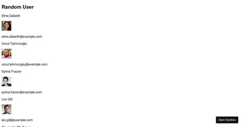 React Axios Codesandbox