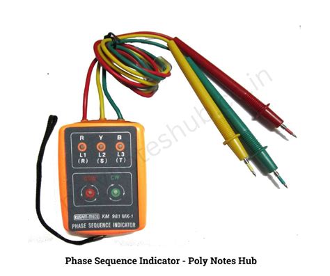 Phase Sequence Indicator Block Diagram Working Application New