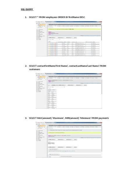 Select From Employees Order By Firstname Desc Sql Query Pdf