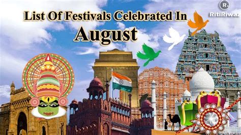 List Of Festival To Be Celebrated In The Month Of August