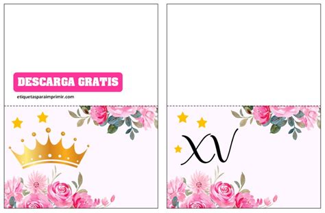 Plantillas De Etiquetas Para Souvenirs Etiquetas Recuerdos De Xv Años