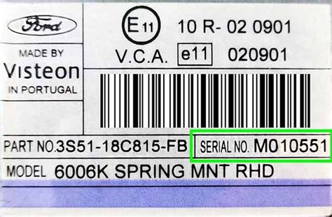 Ford Code From Serial Number Code Busters Car Radio Code Specialists