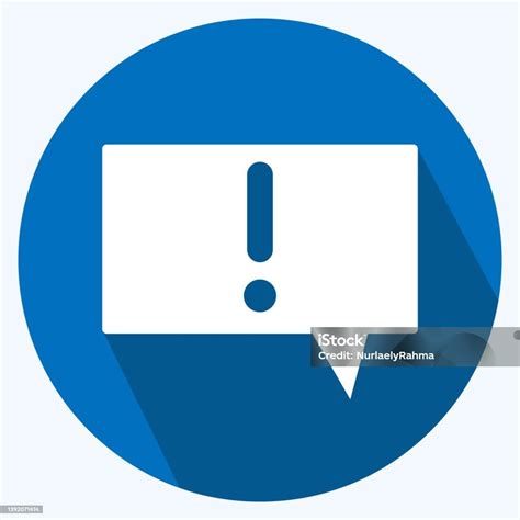 아이콘 비난 인포 그래픽 기호에 적합합니다 긴 그림자 스타일 편집 가능한 간단한 디자인 디자인 템플릿 벡터 간단한 기호 그림 0