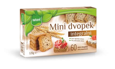 Naturel Mini Dvopek Integralni 120g — Bazzarhr