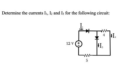 Solved Determine The Currents I1i2 And I3 For The Following