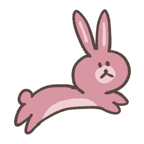 飛び跳ねるうさぎのイラスト ONWAイラスト