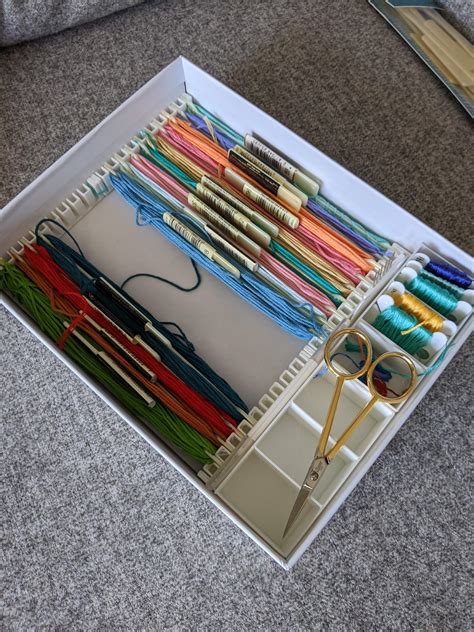 [pic] Homemade Stitchbow Floss Holder Organization R Crossstitch