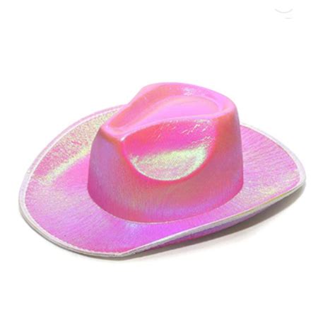Pink Holographic Fedora Hat Dougie Mac