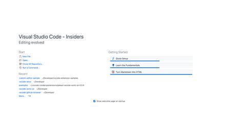 Add A Page For Recent Folders Workspaces · Issue 112531 · Microsoftvscode · Github