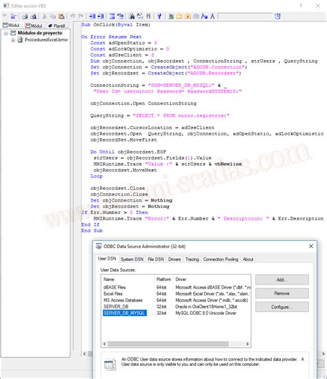 WinCC MySQL DataBase