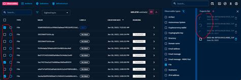 Exporting Selected Observables Causes Export To Hang · Issue 2177