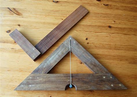 A Plumb Bob Line And Square Predecessor To The Spirit Level From The