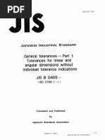 Jis B 0419 Standard Tolerances Guide Pdf