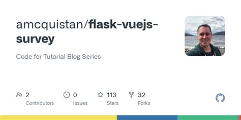 Github Amcquistanflask Vuejs Survey Code For Tutorial Blog Series