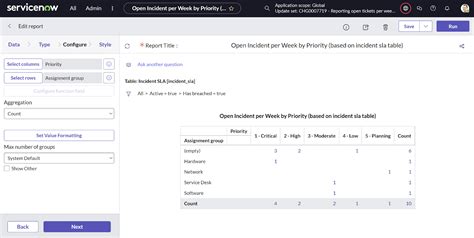 Create Report With Interactive Filters In ServiceNow