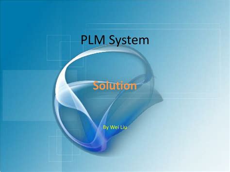 PPT PLM System PowerPoint Presentation Free Download ID 4899670