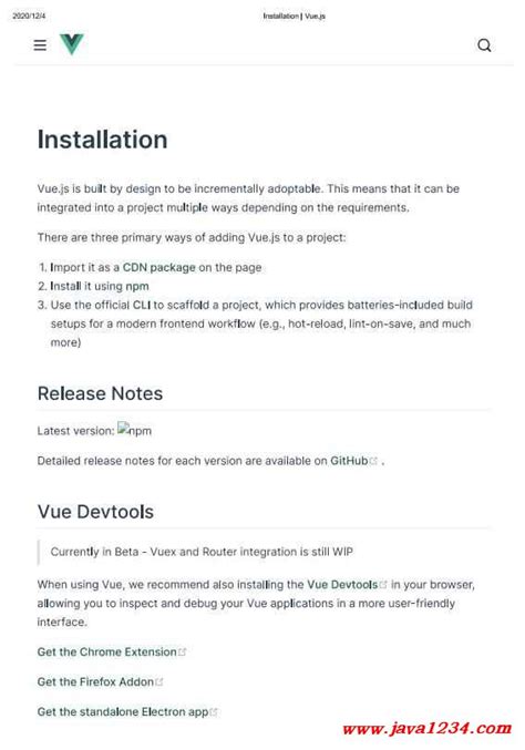 vue3中英文官方文档 带标签 pdf 下载 java知识分享网 免费java资源下载