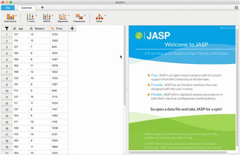 Compcol3 Jasp Free And User Friendly Statistical Software