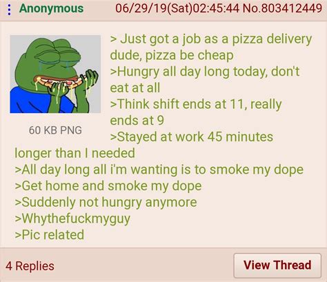 Anon Delivers Pizza R Greentext