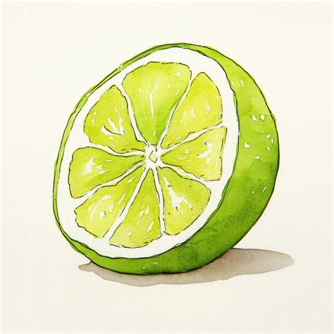 Lime Sketch Fruit Plant Ai Free Photo Illustration Rawpixel