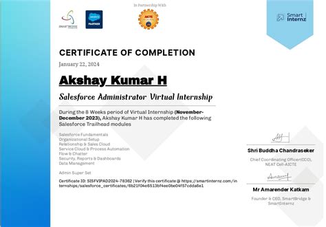 Akshay Kumar On Linkedin Smartinternz Salesforce Skilledonsalesforce Thesmartbridge Aicte…