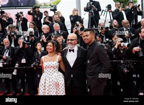Cannes France May 19 Juno Wright Jeffrey Wright Elijah Wright Attend The Highest 2 Lowest