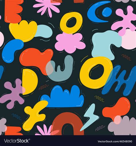 Abstract Square Seamless Pattern Wallpaper Vector Image