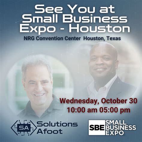 Solutions Afoot On Linkedin Networking Solutionsafoot Caspio Smallbusinessexpo Houstontx…