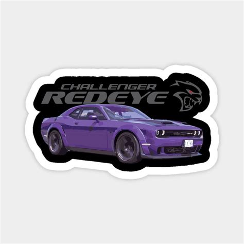 Challenger Redeye Hellcat Plum Crazy Purple Magnet Dodge Challenger