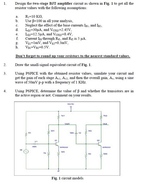 Two Stage Bjt Amplifier Examples Design Talk
