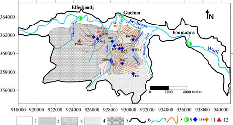 Spatial Distribution Map Of Ec And The Sampling Points 1 Current