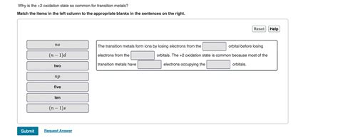 Solved Why Is The 2 Oxidation State So Common For
