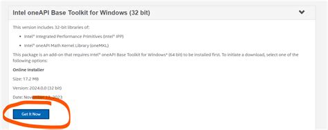 Re Intel Oneapi Base Toolkit 202400 32 Bit Download Same As 64 Bit
