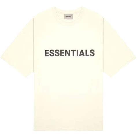 Essentials Front Logo Tee Cream
