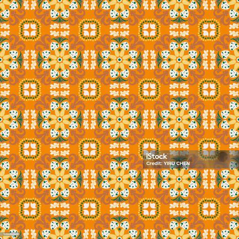 자연 이음새가 없는 무늬 정원 꽃 배경 다마스크 식물 원주민 장식품 예술 0명에 대한 스톡 벡터 아트 및 기타 이미지 0명 고대의 골동품 Istock