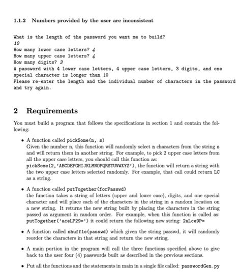 Solved What Is The Length Of The Password You Want Me To