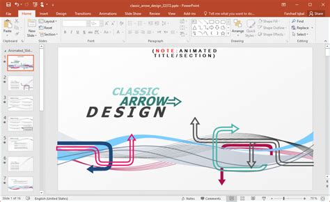 Arrow Design PowerPoint Template