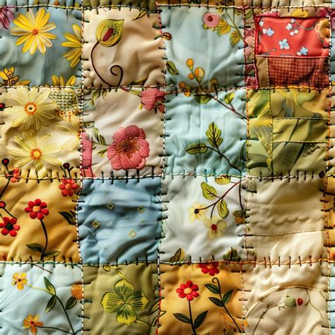 Premium Photo Seamless Texture Of Patchwork Quilt Boho Style