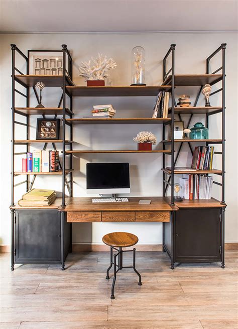 Bureau Industriel 23 Idées Déco En Bois Et Métal