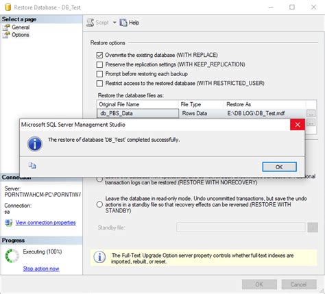 FAQ ขนตอนการ Restore Database SQL 2008 R2 Express Prosoft HCM