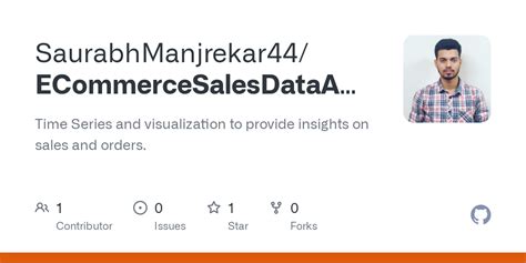 Github Saurabhmanjrekar44ecommercesalesdataanalysis Time Series And Visualization To Provide