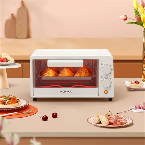 멀티쿠커 소형 미니 무회전 초소형 전자레인지 에어프라이어 다기능 12l 전기 오븐 베이킹 테이블 케이크 티몬