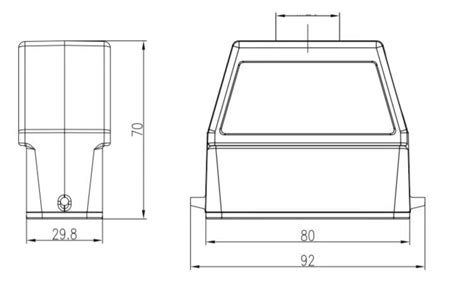 矩形重载连接器 16芯mc冷压接插针航空插头插座 Hdc Ha 016