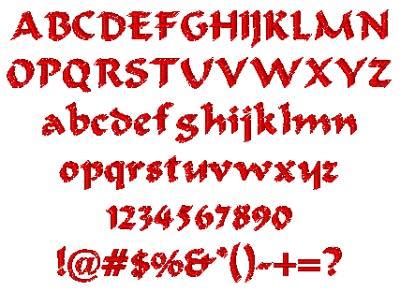 Formal Script Embroidery Font