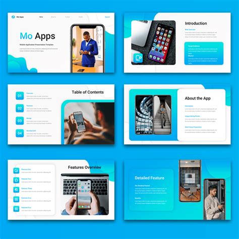 Mo Apps Mobile Applications Powerpoint Template Incl Mobileapp And Mobileui Envato