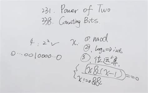 41 面试题：2的幂次方问题and比特位计数问题 伪斜杠青年