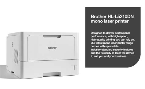 Brother Hl L5210dn Professional Mono Laser Printersingle Functionusb